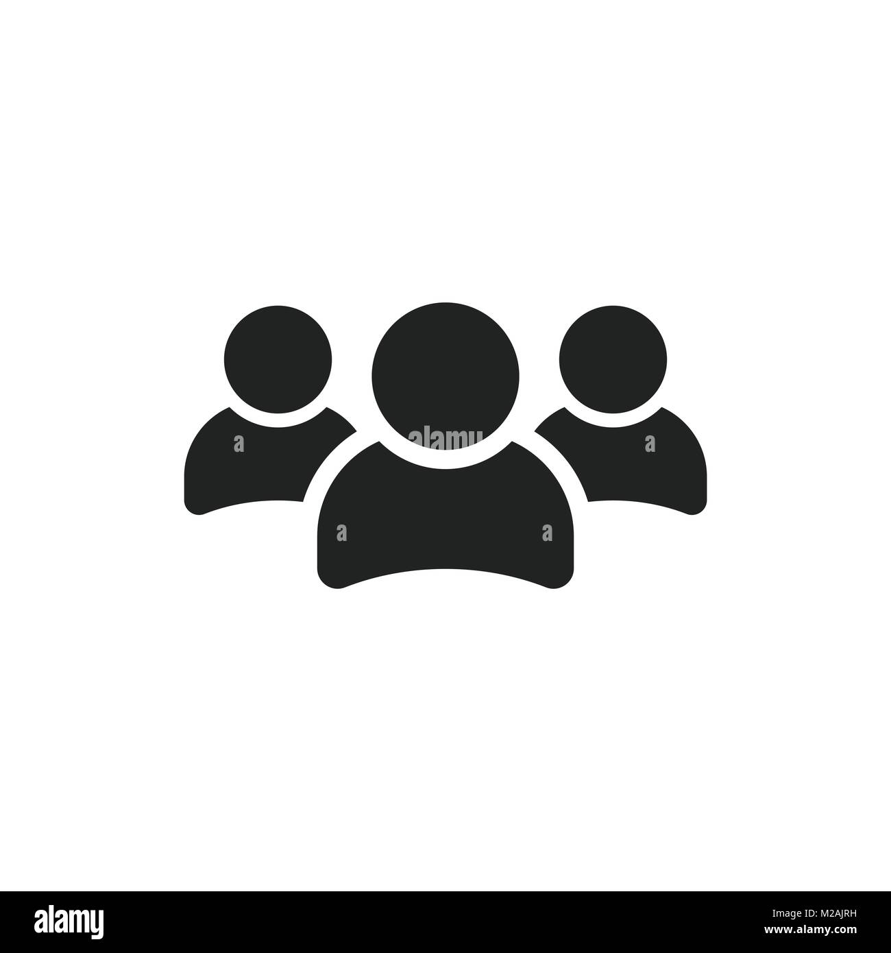 Group of people vector icon. Persons icon illustration Stock Vector ...