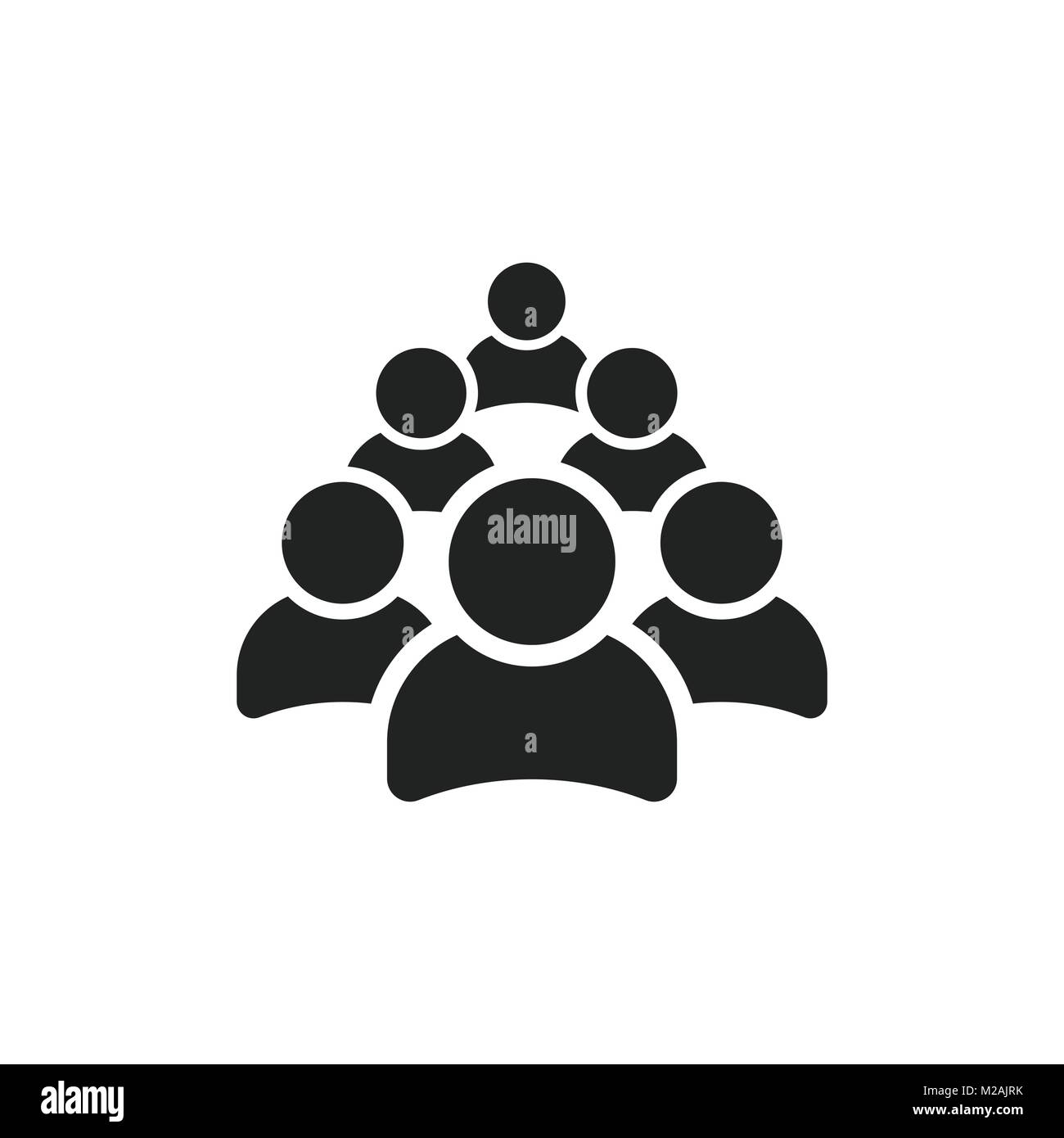 Group of people vector icon. Persons icon illustration Stock Vector ...