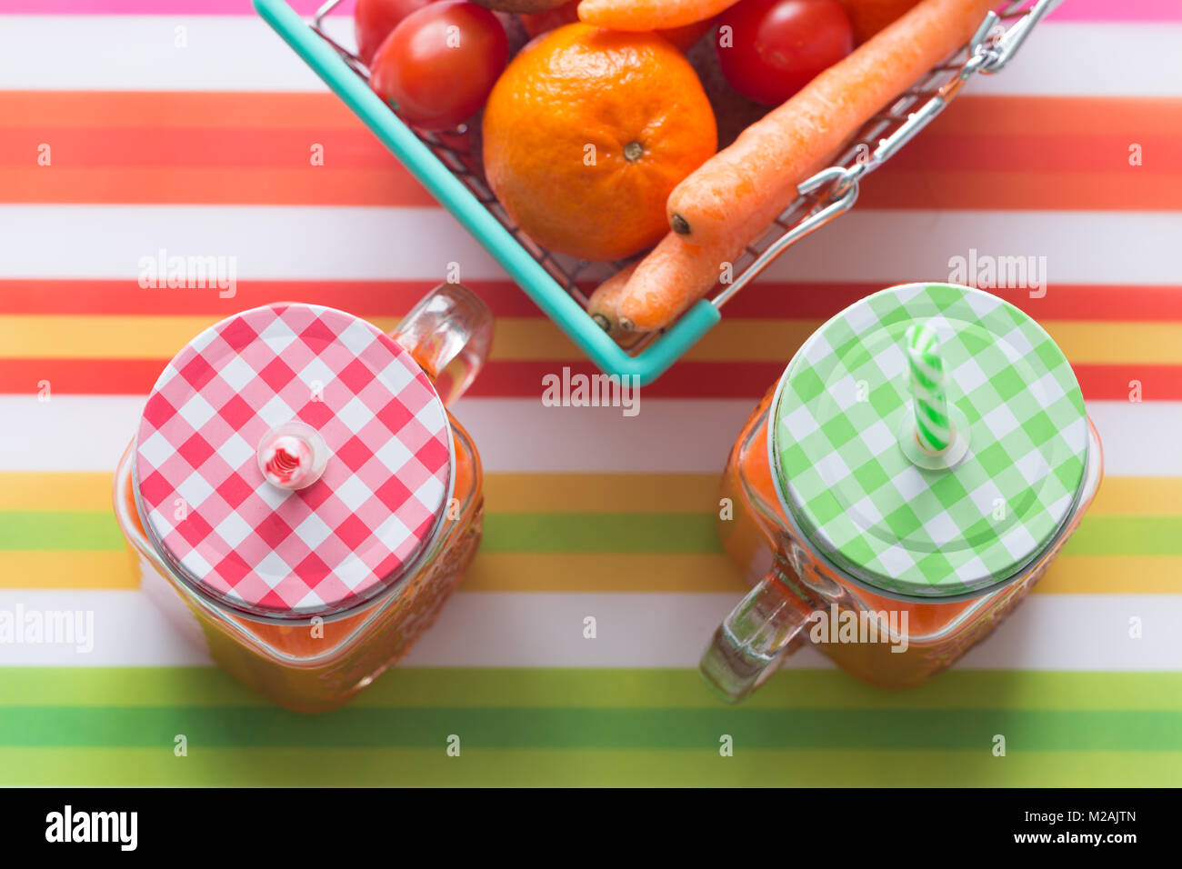 healthy food, fruit and vegetable juice Stock Photo - Alamy