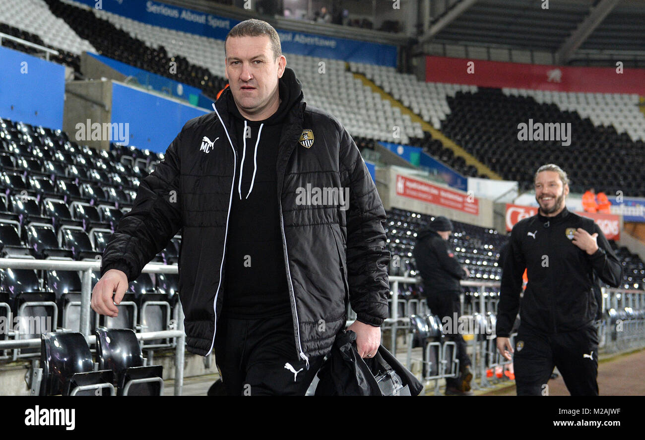 Notts County first team coach Mark Crossley arriving before the ...