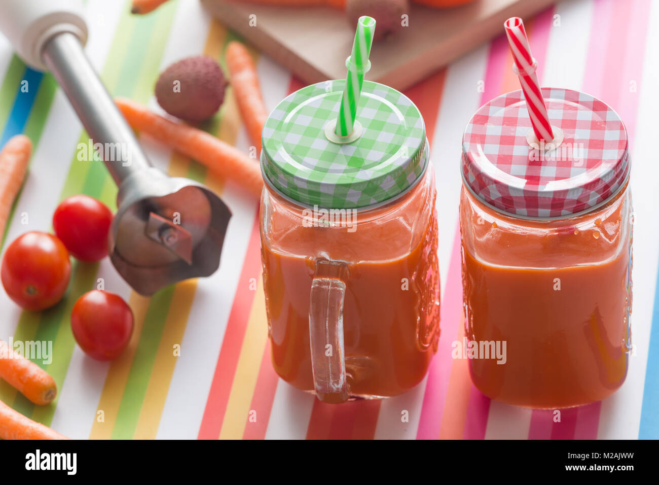 healthy food, fruit and vegetable juice Stock Photo - Alamy