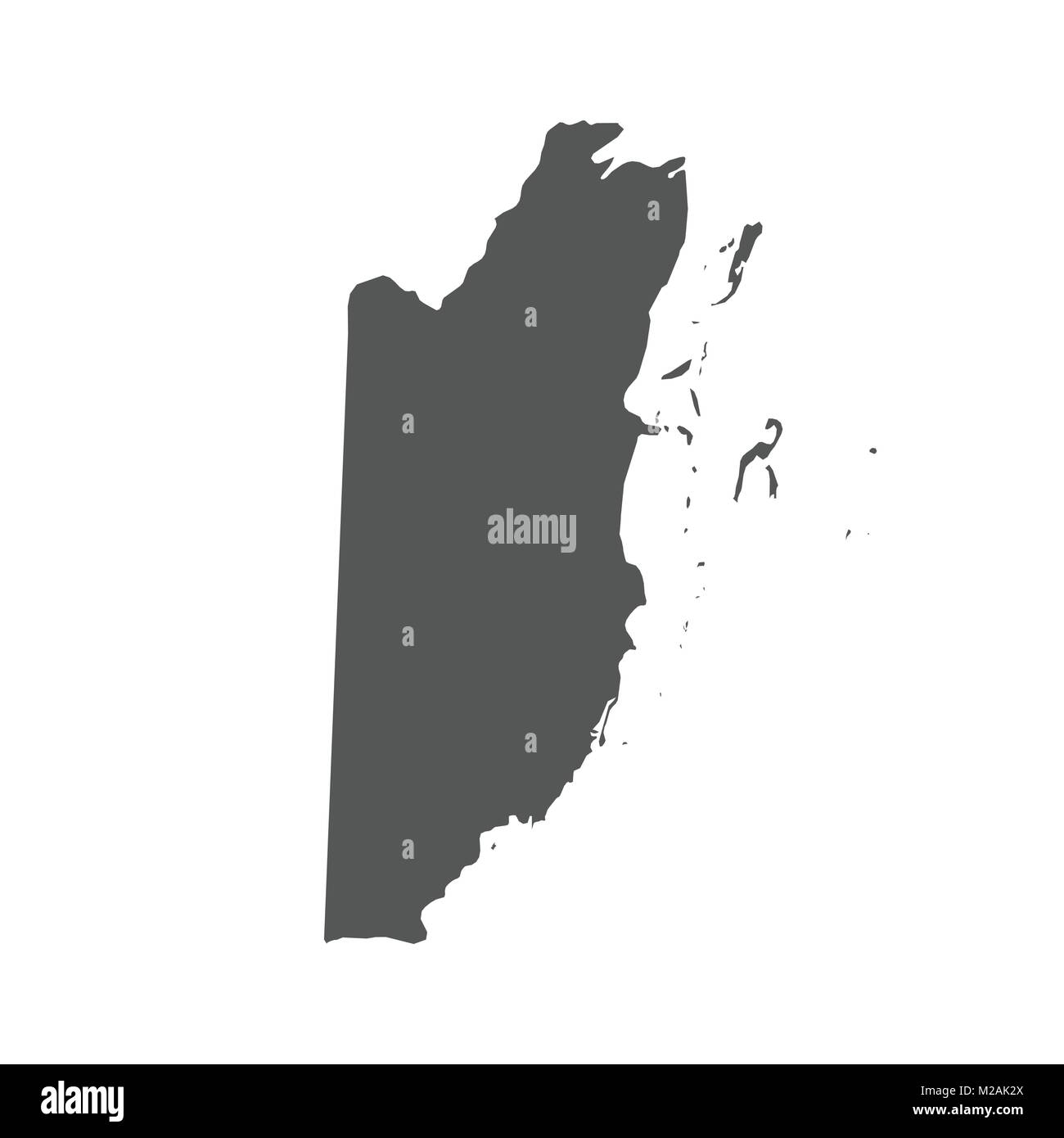 Belize vector map. Black icon on white background Stock Vector Image ...