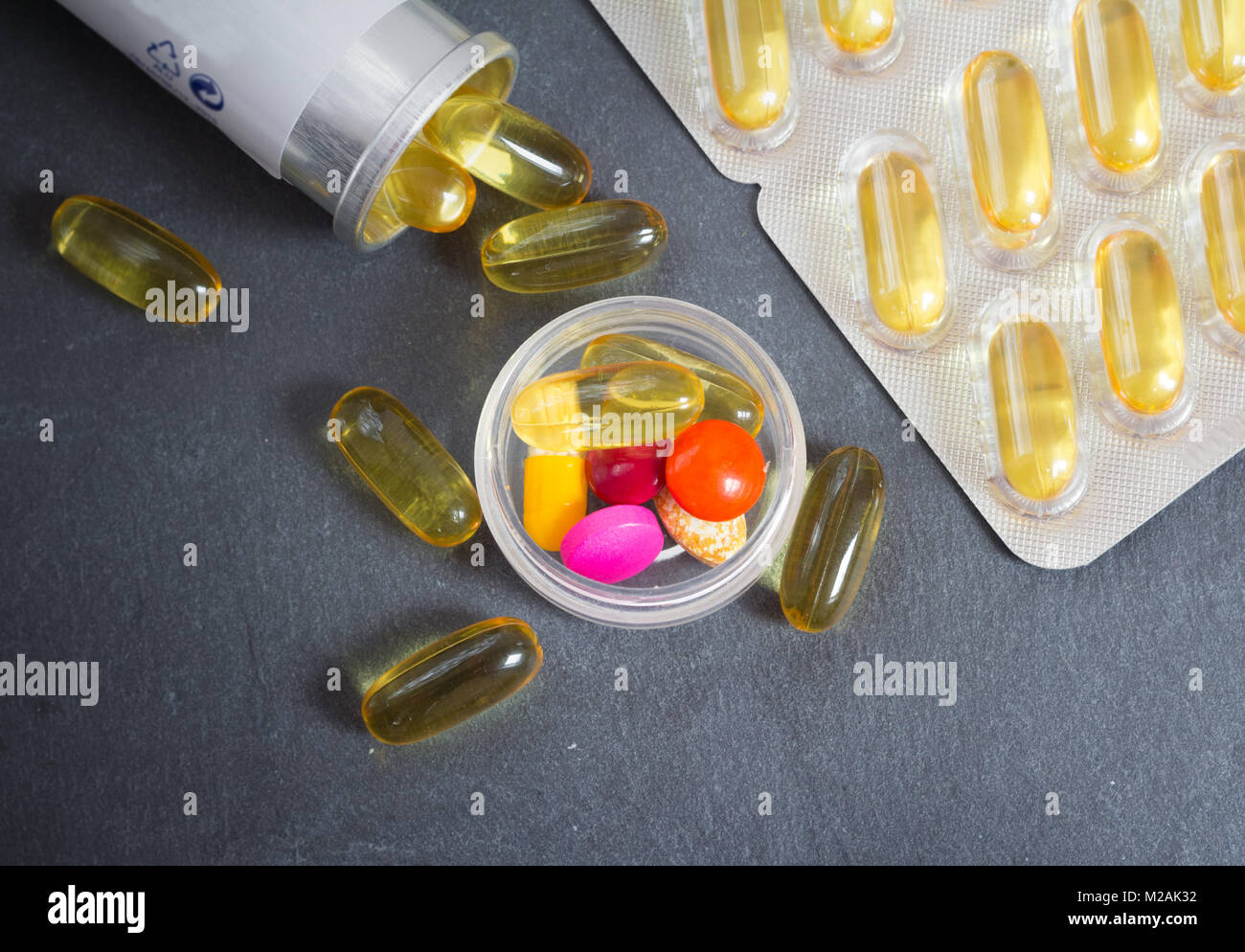 top view of medicine pills Stock Photo - Alamy