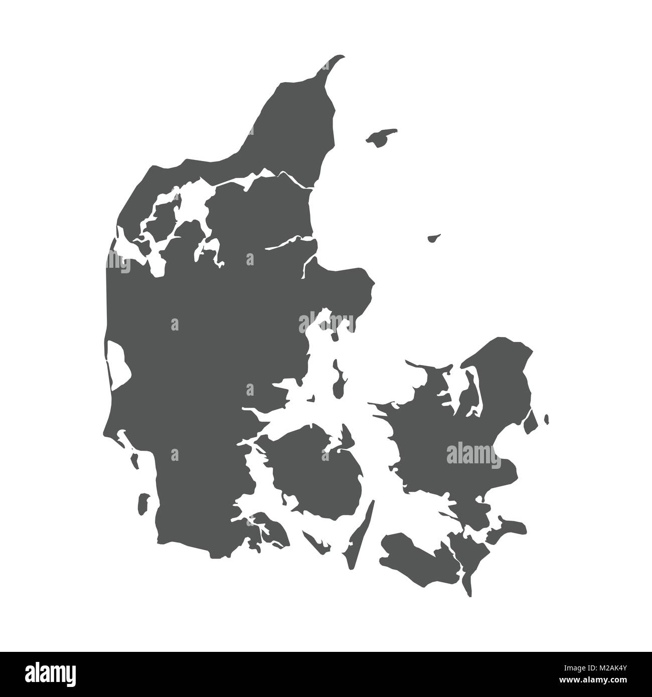 Denmark vector map Stock Vector Image & Art - Alamy
