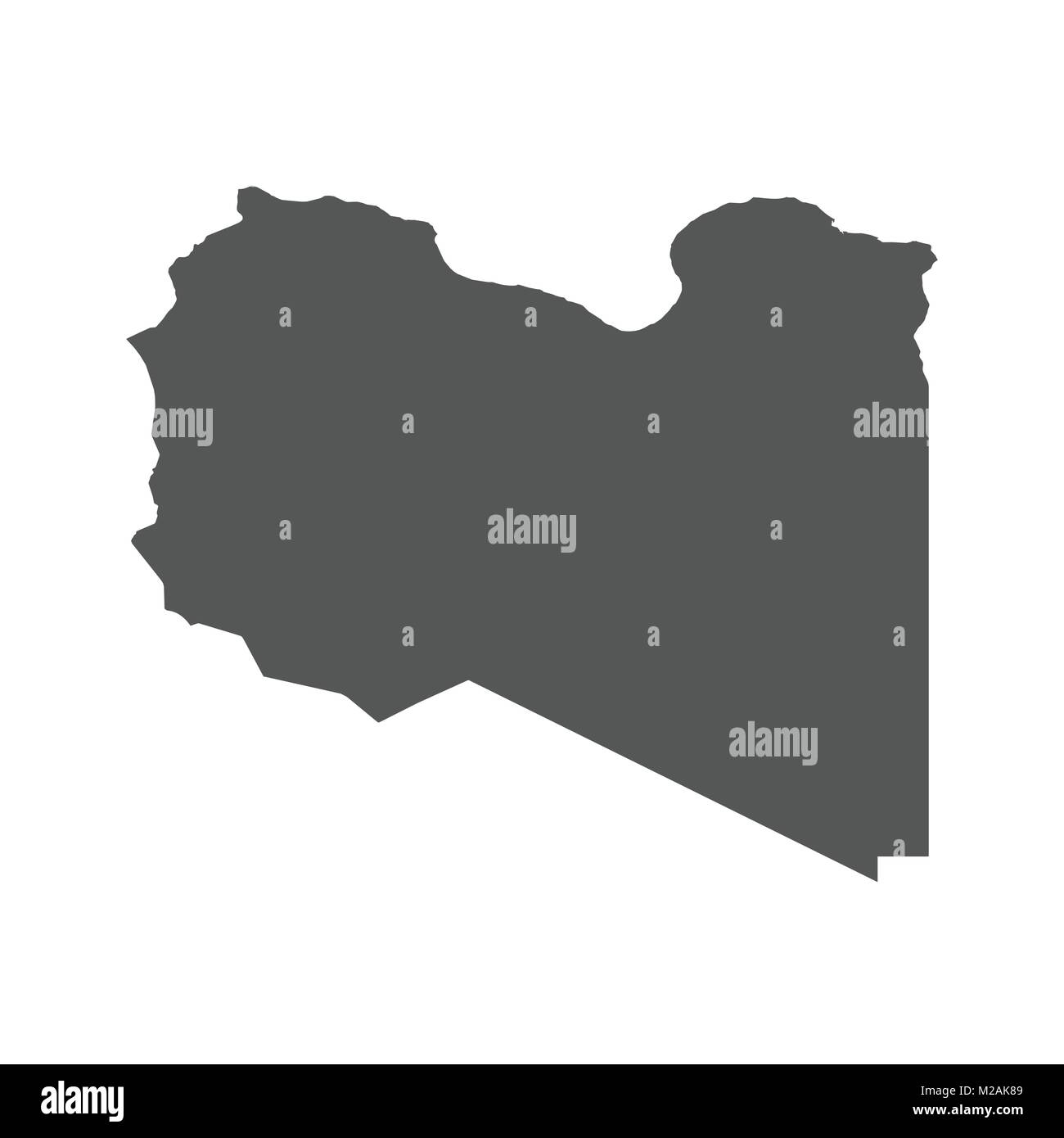 Libya vector map. Black icon on white background Stock Vector Image ...