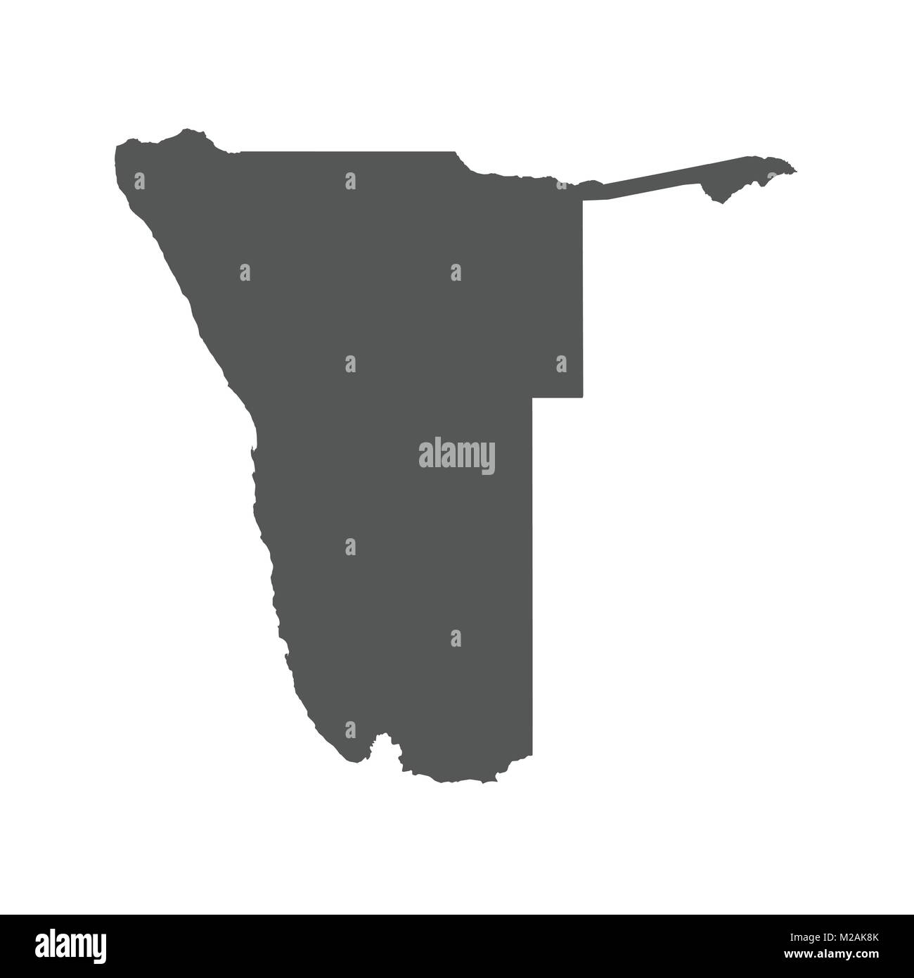 Namibia vector map. Black icon on white background Stock Vector Image ...