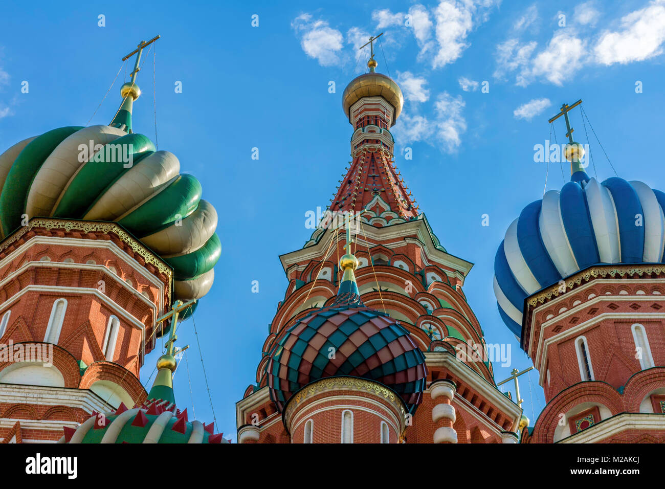 The Domes Of St. Basil's Cathedral. Russia Moscow, Red square Stock ...