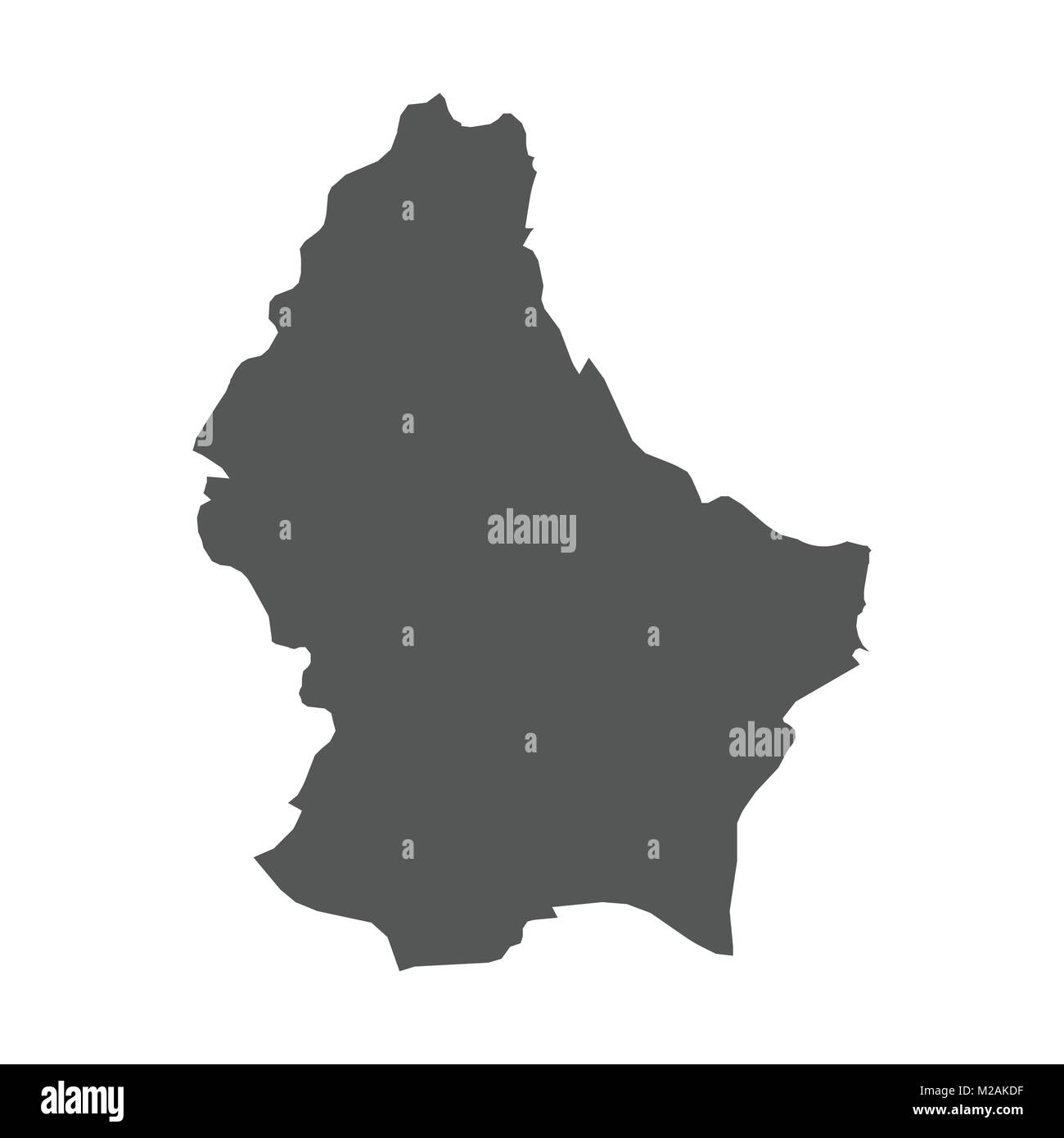 Luxembourg vector map. Black icon on white background Stock Vector ...