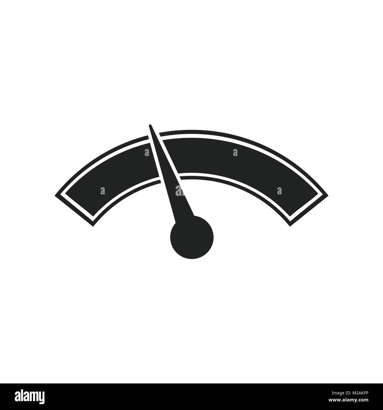 Dashboard vector icon. Level meter speed vector illustration Stock ...