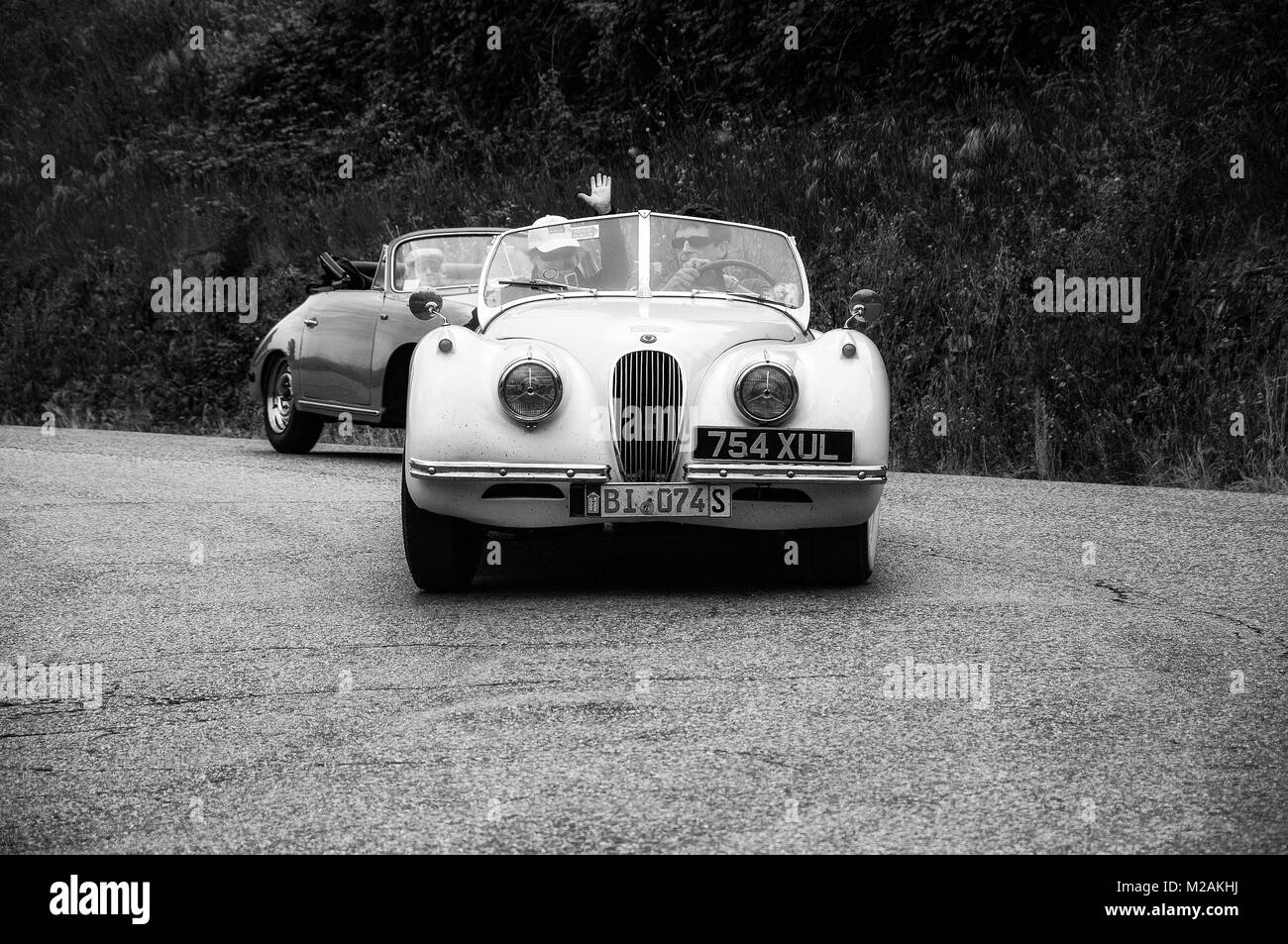 Yellow racing sport car Black and White Stock Photos & Images - Alamy
