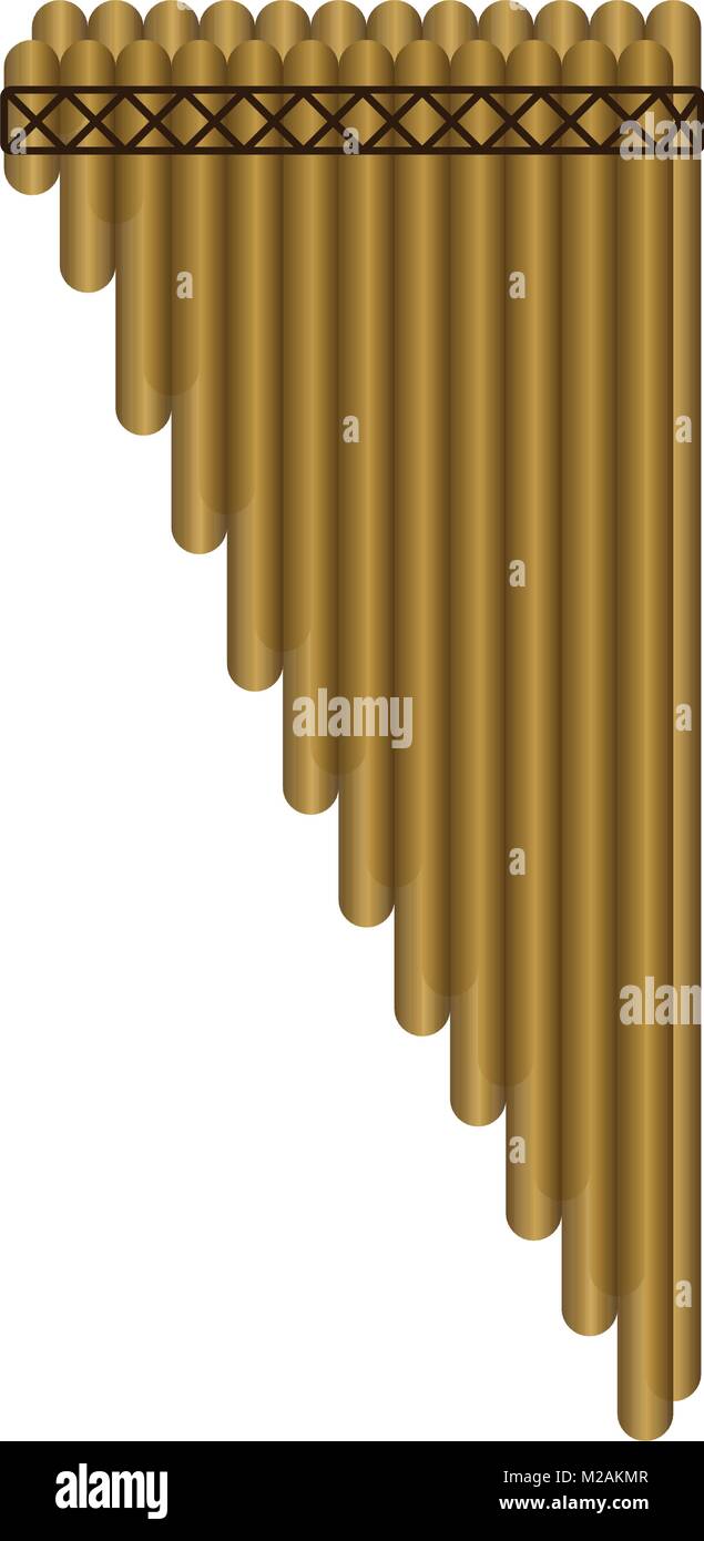 Isolated panpipe. Musical instrument Stock Vector Image & Art - Alamy