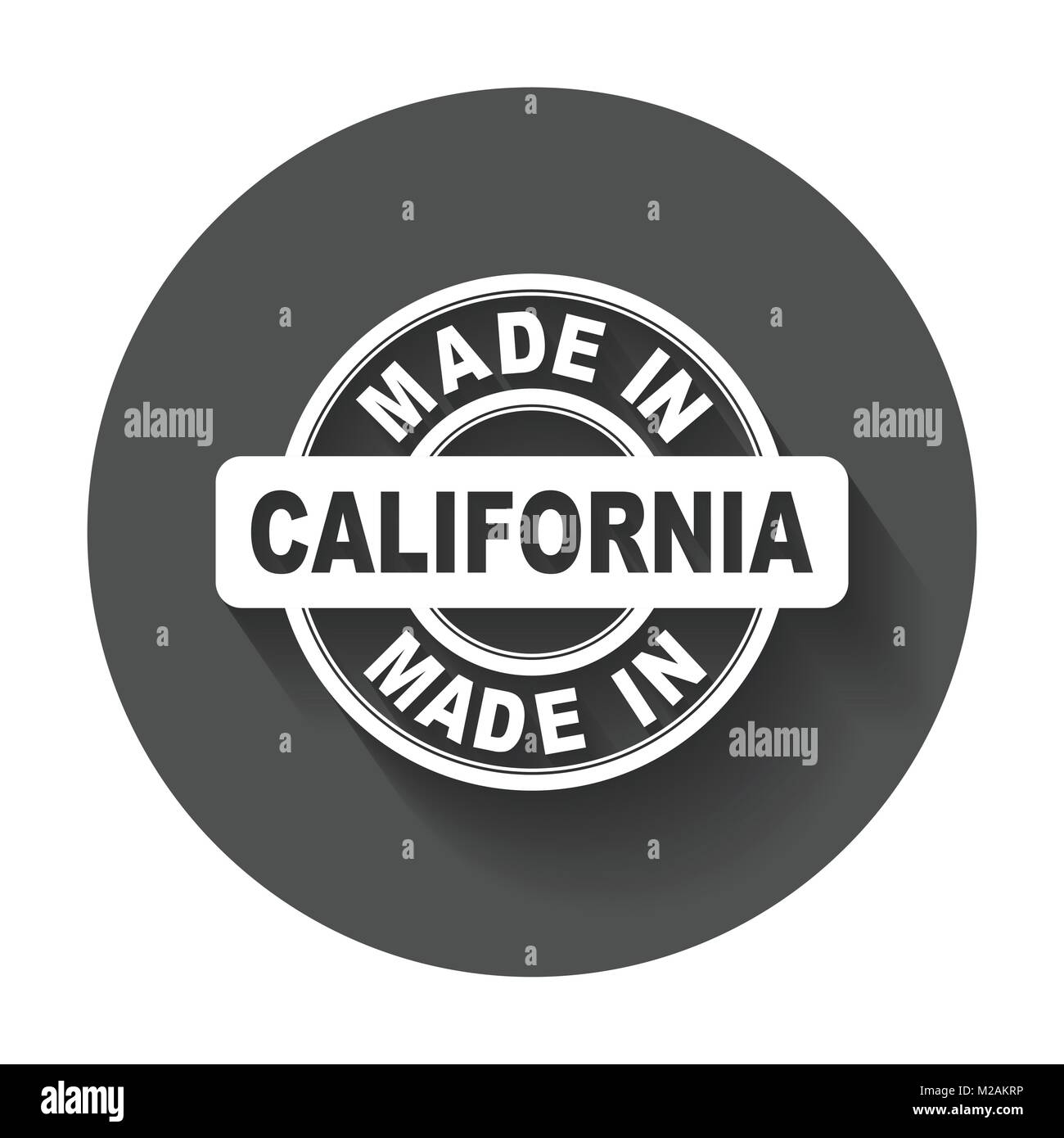Made in California. Vector emblem flat Stock Vector Image & Art - Alamy