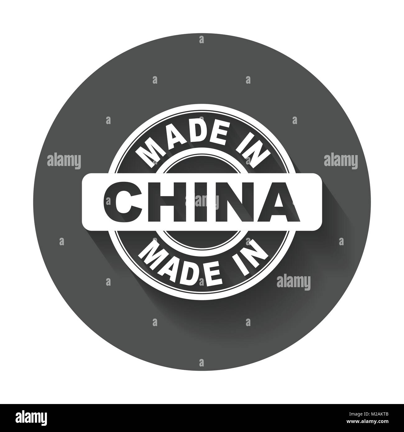 Made in China. Vector emblem flat Stock Vector Image & Art - Alamy