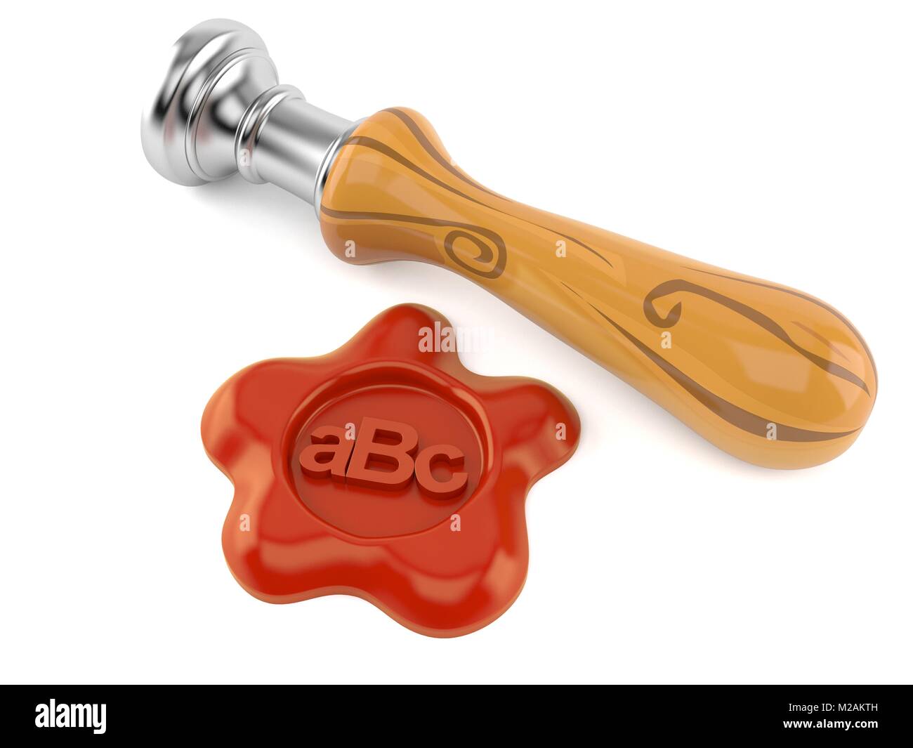 Seal stamp with abc text isolated on white background Stock Photo - Alamy