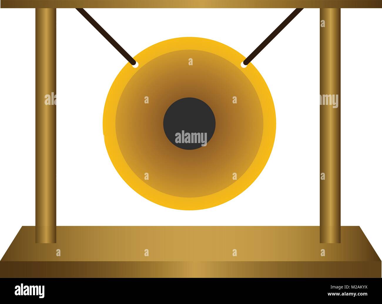Isolated gong. Musical instrument Stock Vector Image & Art - Alamy