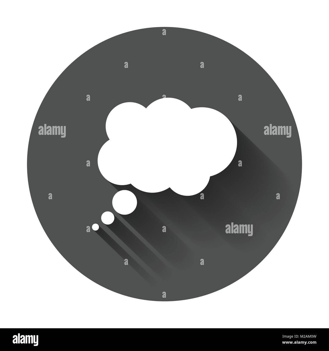 Thought bubble on the black background. Infographic design. Speech ...