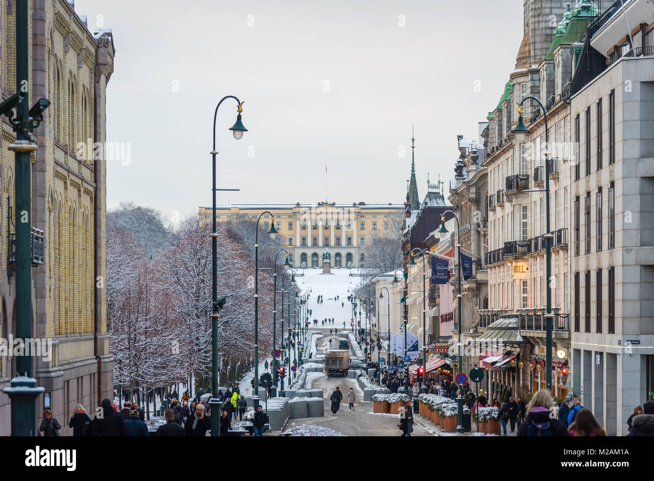 Karl Johans gate, Oslo, Norway Stock Photo - Alamy