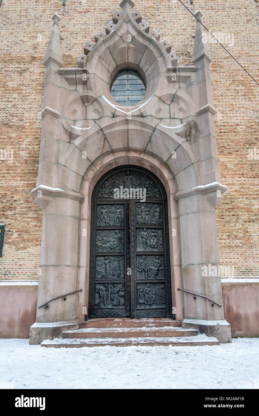 Front door of Oslo Cathedral, Oslo, Norway Stock Photo - Alamy