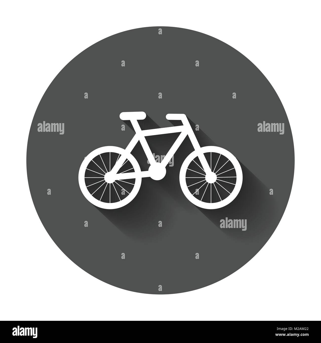 Bike silhouette icon. Bicycle vector illustration in flat style. Icons ...