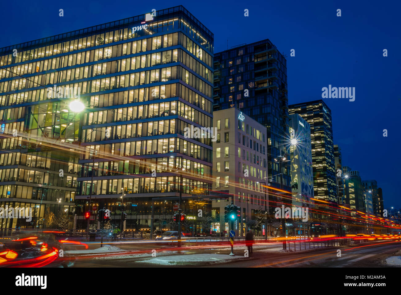 The barcode, a new business district in central Oslo Norway Stock Photo ...