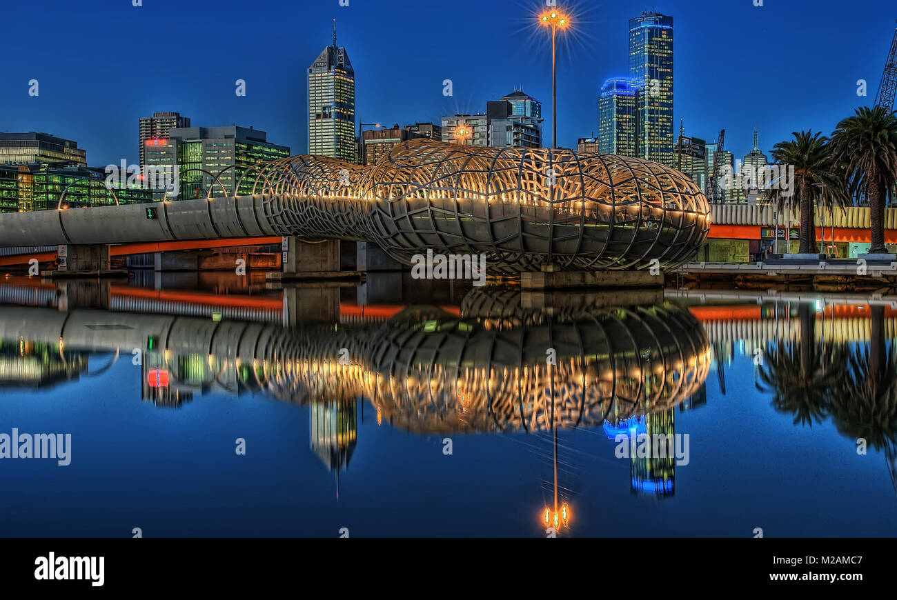Melbourne Webb Bridge taken in 2015 Stock Photo - Alamy