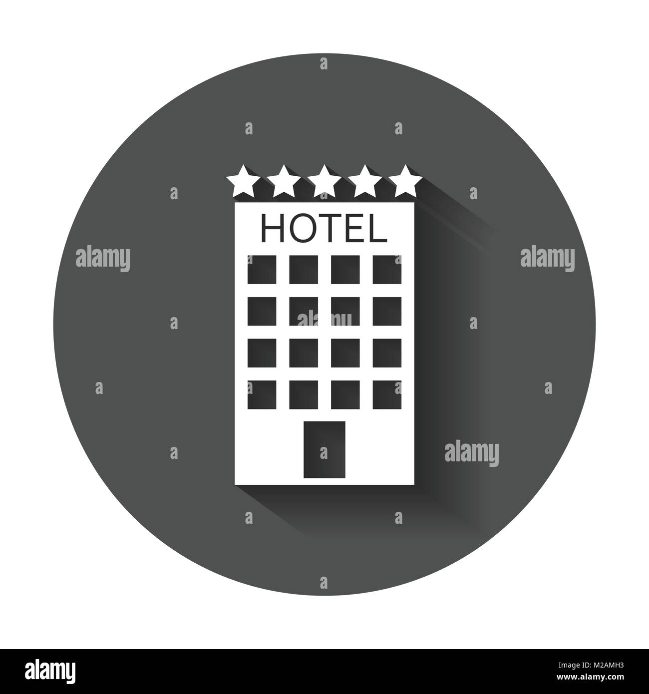 Hotel icon. Simple flat pictogram for business, marketing, internet ...