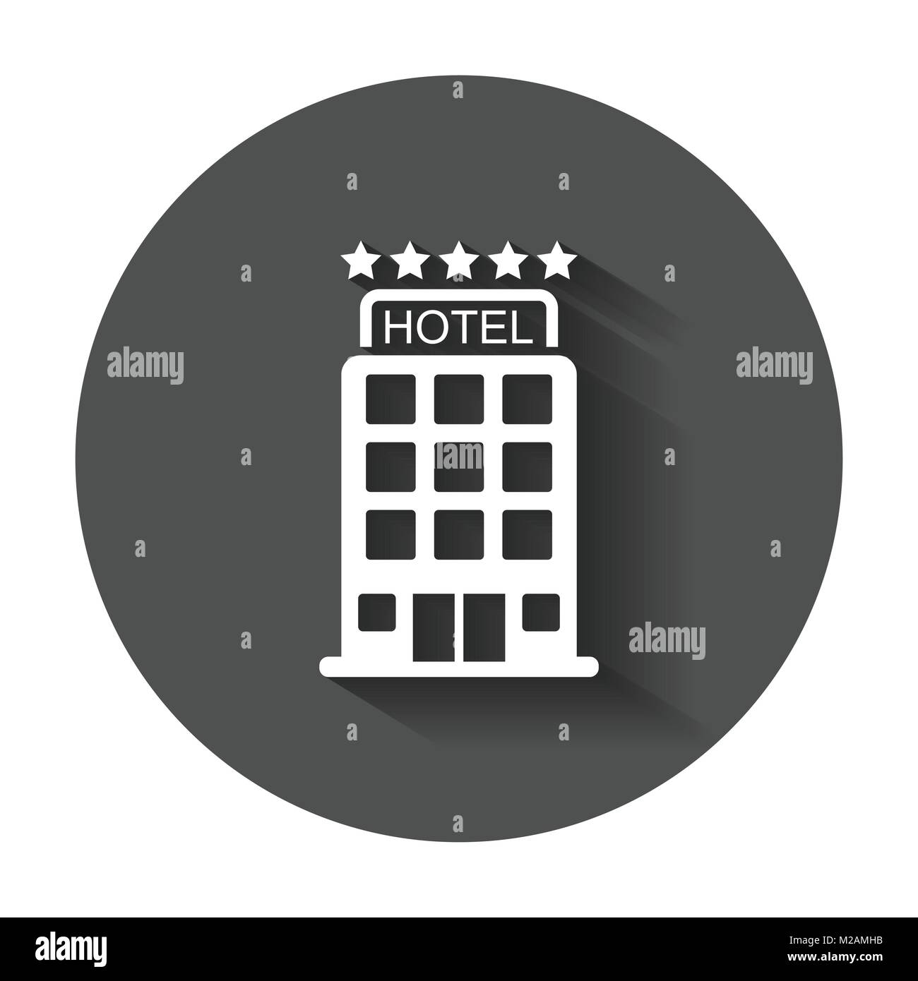 Hotel icon. Simple flat pictogram for business, marketing, internet ...