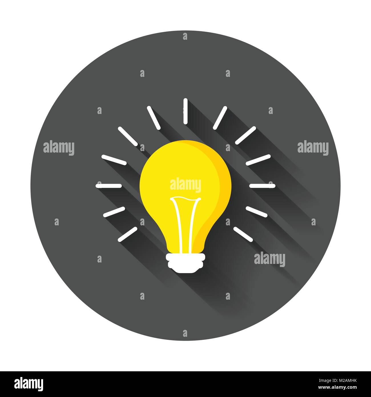 Halogen lightbulb icon. Light bulb sign. Electricity and idea symbol ...