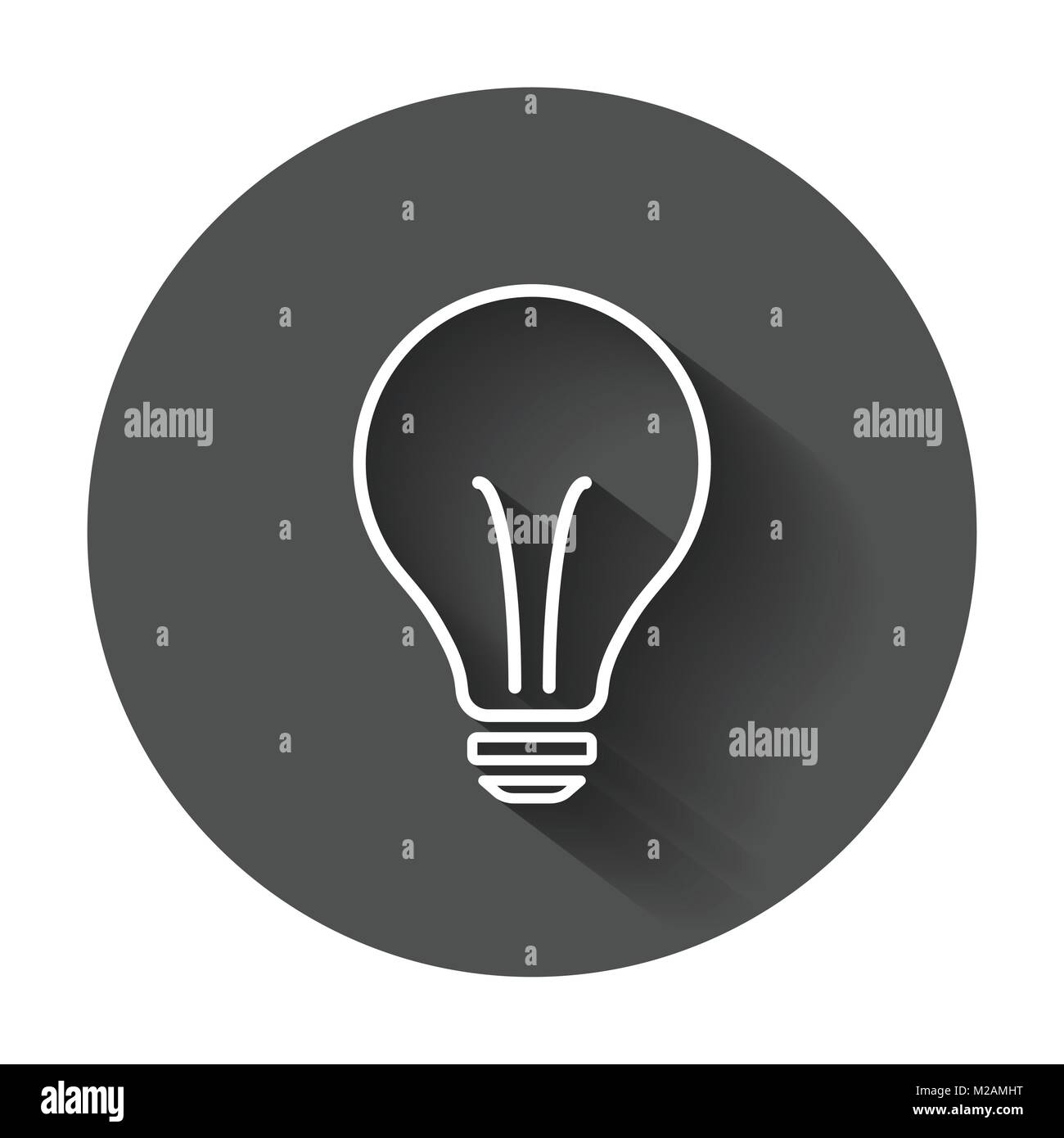 Halogen lightbulb icon. Light bulb sign. Electricity and idea symbol ...