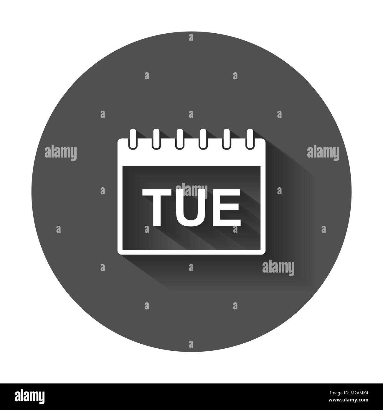 Tuesday calendar page pictogram icon. Simple flat pictogram for ...