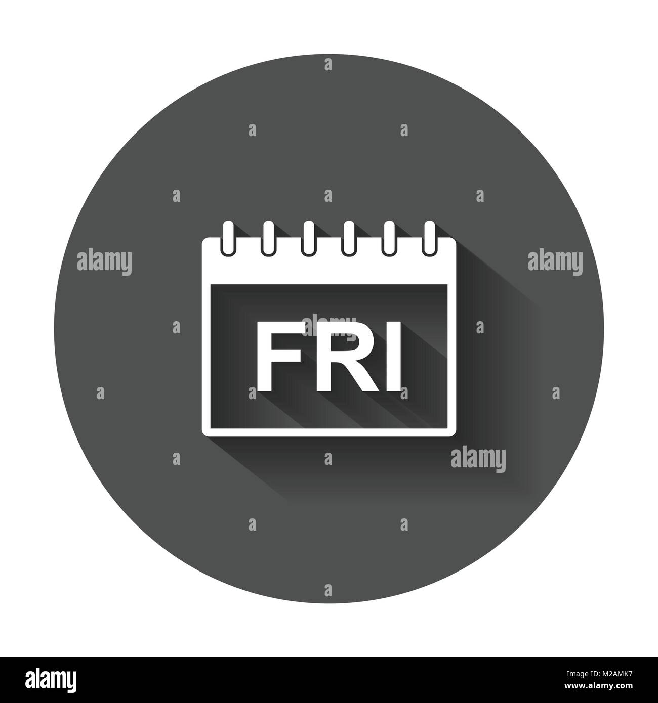 Friday calendar page pictogram icon. Simple flat pictogram for business ...