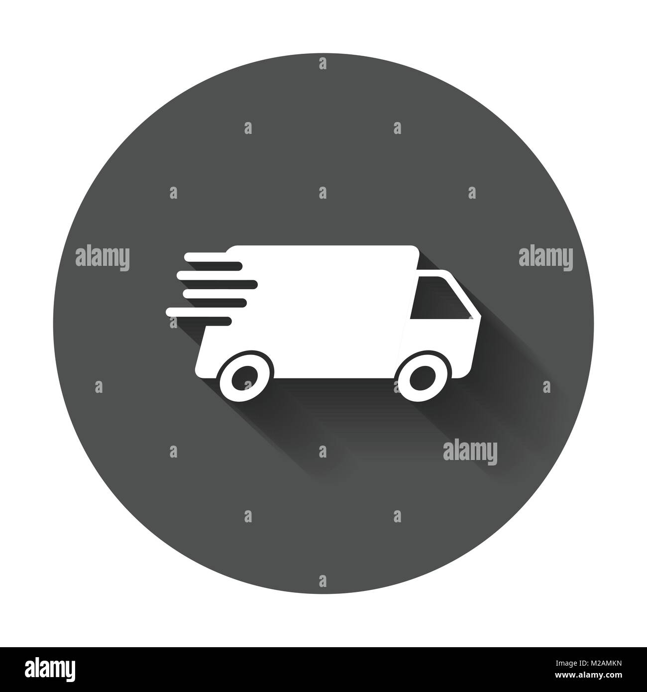 Delivery truck vector illustration. Fast delivery service shipping icon ...