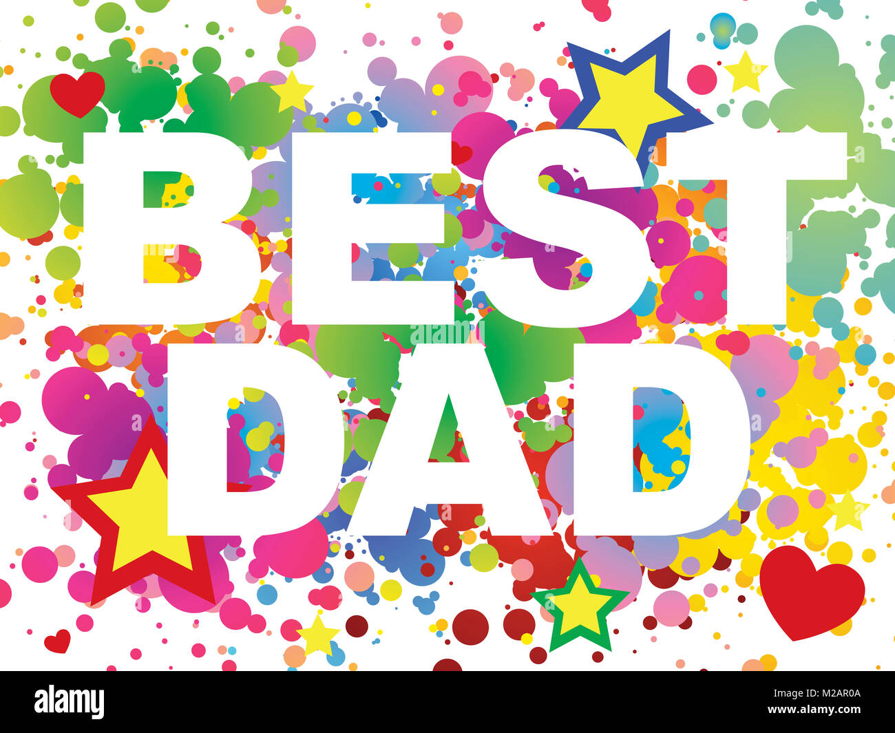 illustration with best dad words for father day Stock Photo - Alamy
