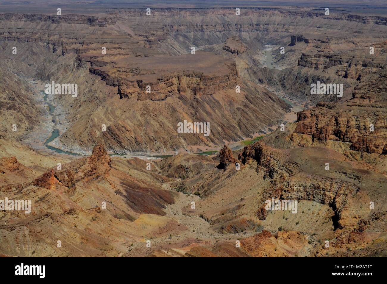 Bird-eye-view on fishriver canyon, Namibia Stock Photo - Alamy