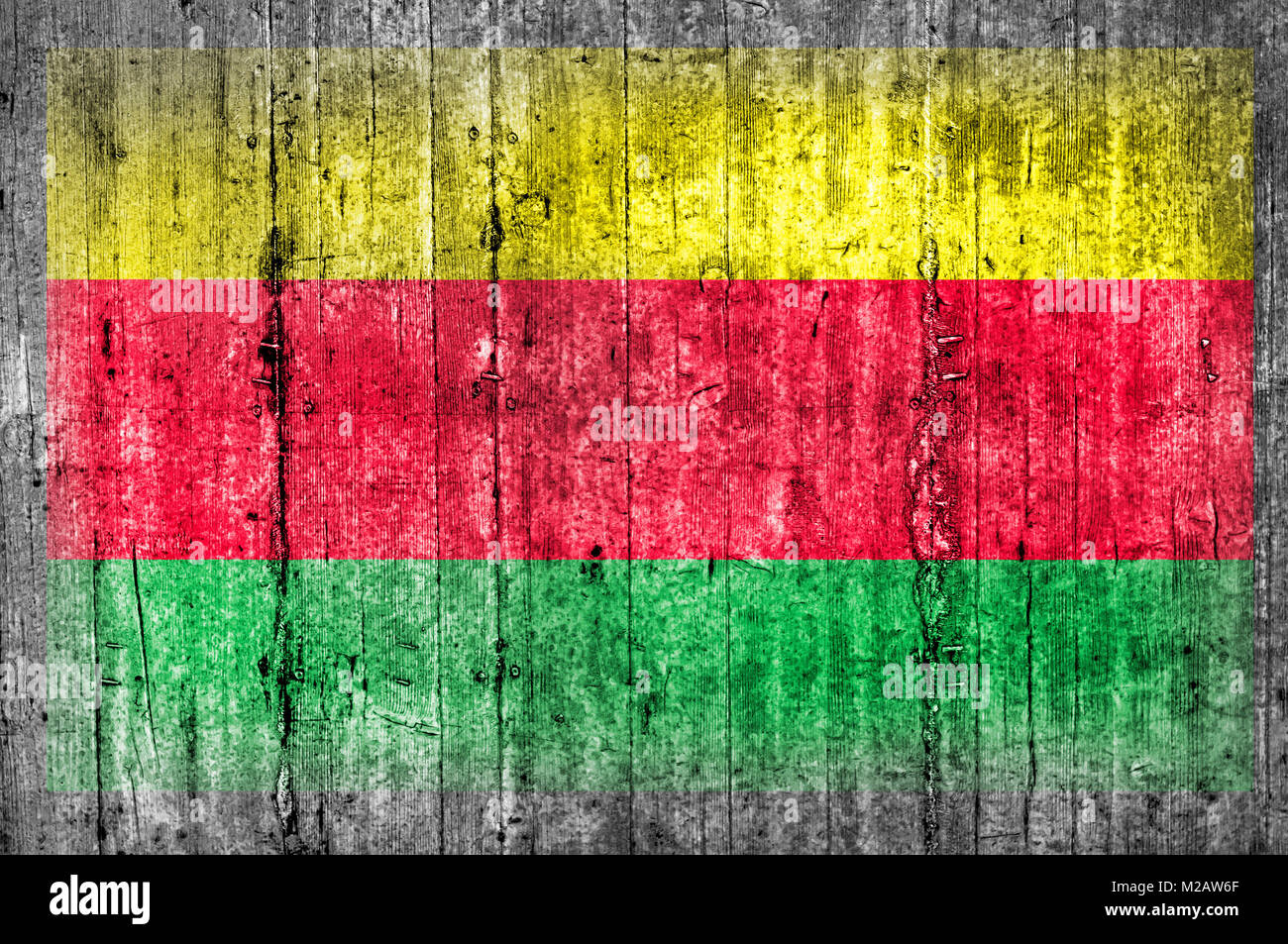 Syrian Kurdistan flag painted on background texture gray concrete Stock ...