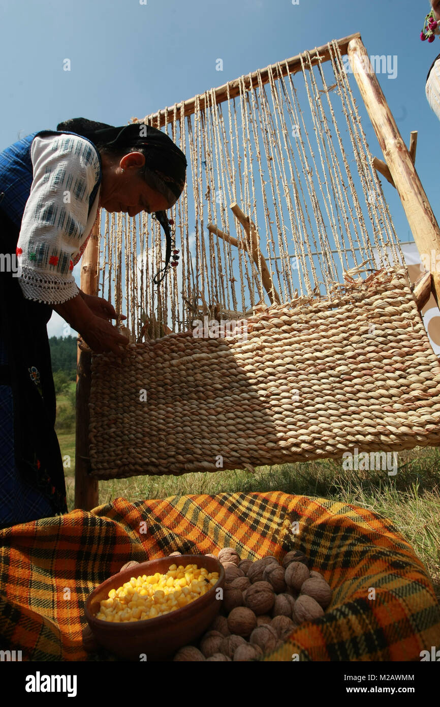 People in traditional folk costume of The National Folklore Fair in ...