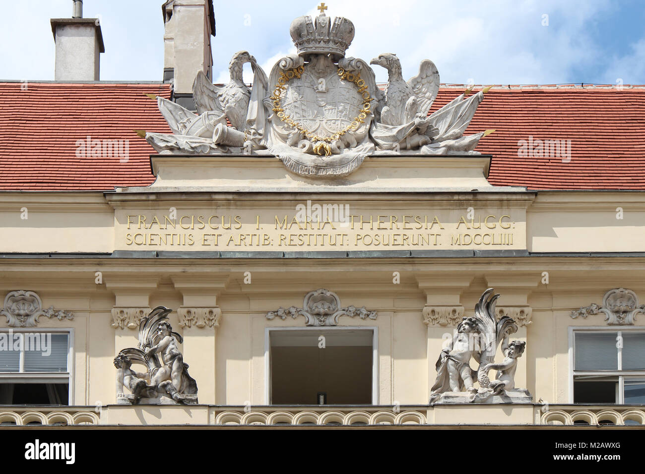 A baroque building (Science Academy) in Vienna (Austria Stock Photo - Alamy