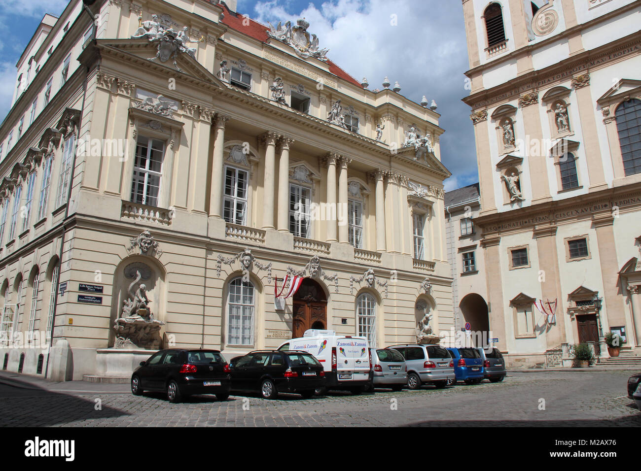 A baroque building (Science Academy) in Vienna (Austria Stock Photo - Alamy