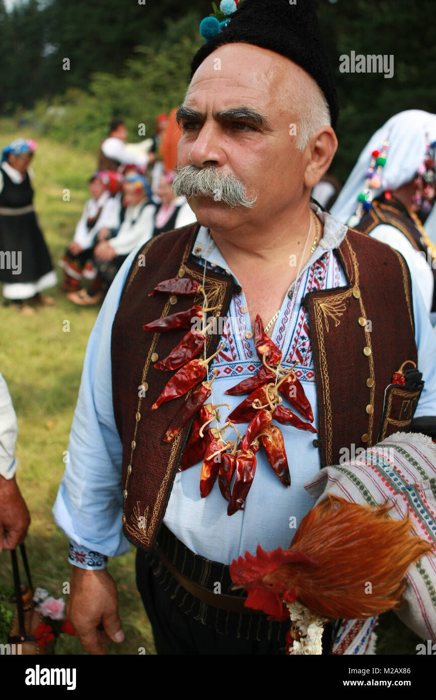 People in traditional folk costume of The National Folklore Fair in ...