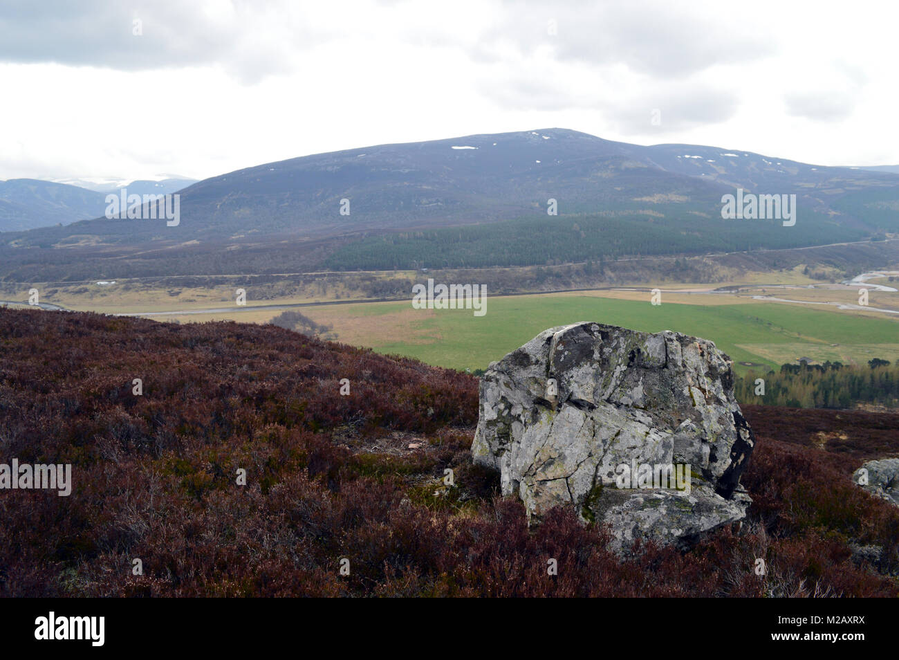 Looking Towards the Scottish Mountain Corbett Morrone/Morven from above ...