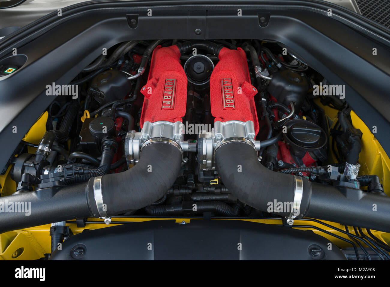 Ferrari v8 engine hi-res stock photography and images - Alamy