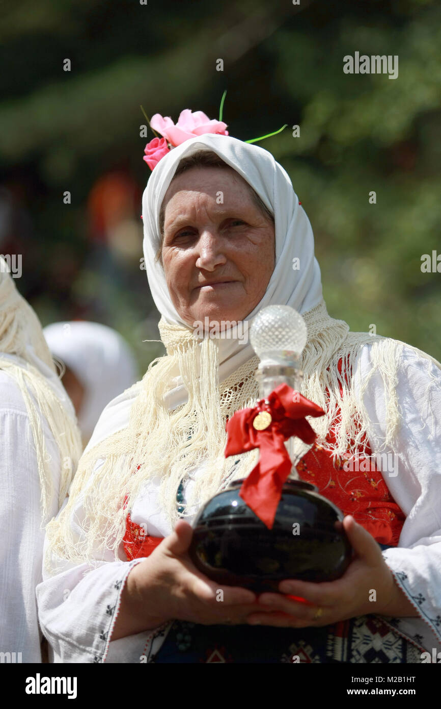 People in traditional folk costume of The National Folklore Fair in ...