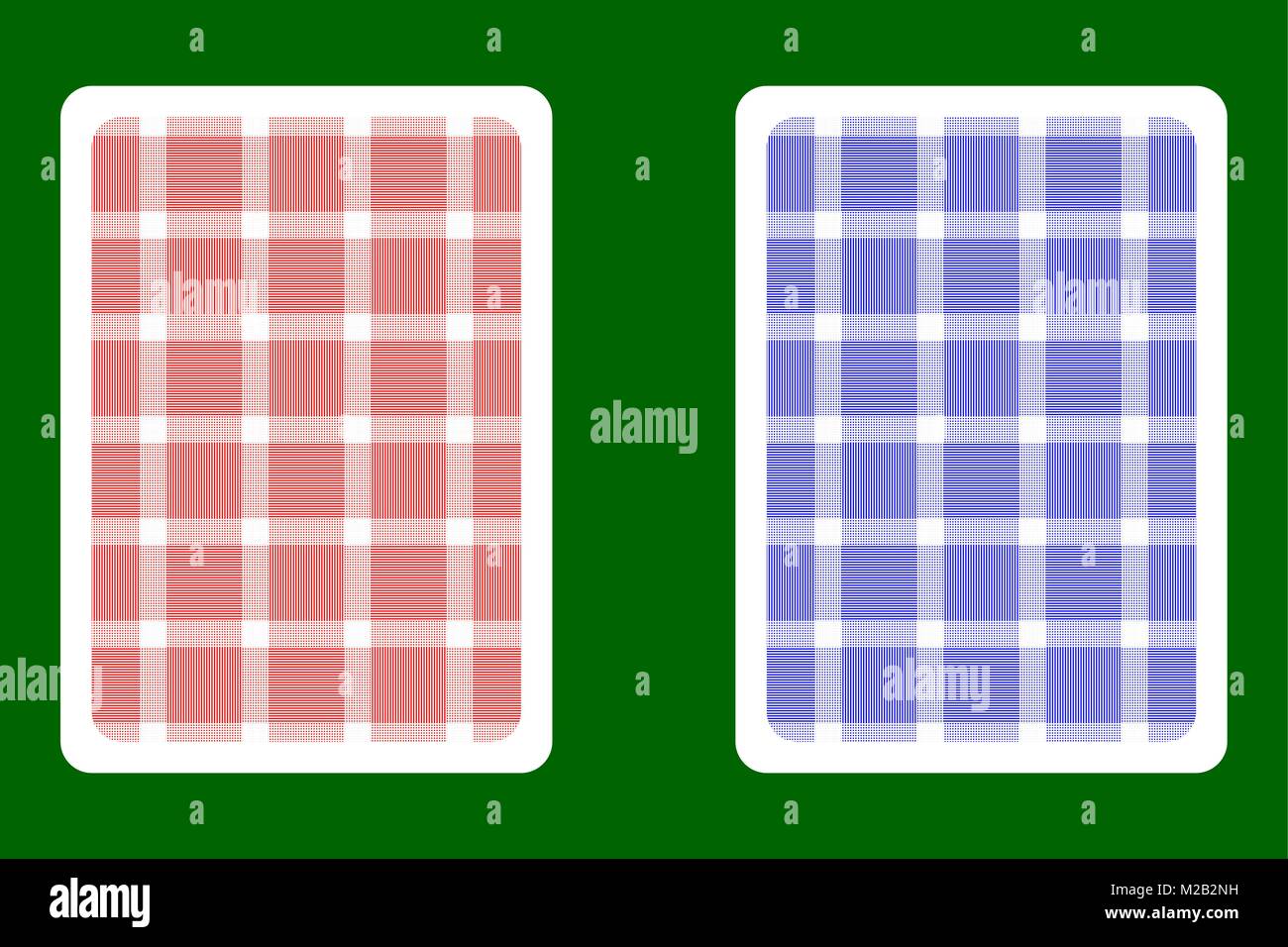 Playing Card Back Designs - square pattern, vector set Stock Vector ...