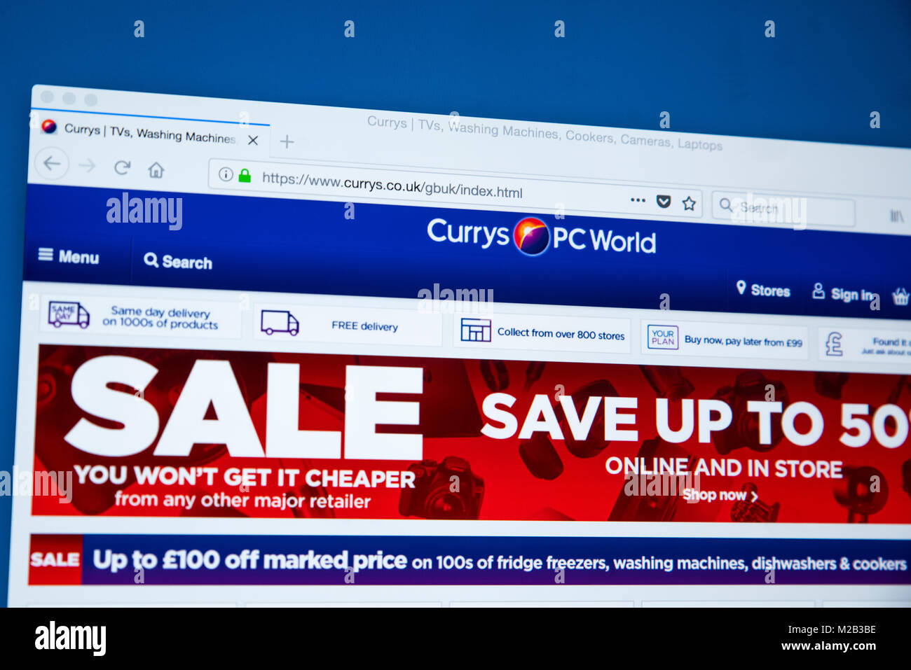 Currys pc world website hi-res stock photography and images - Alamy