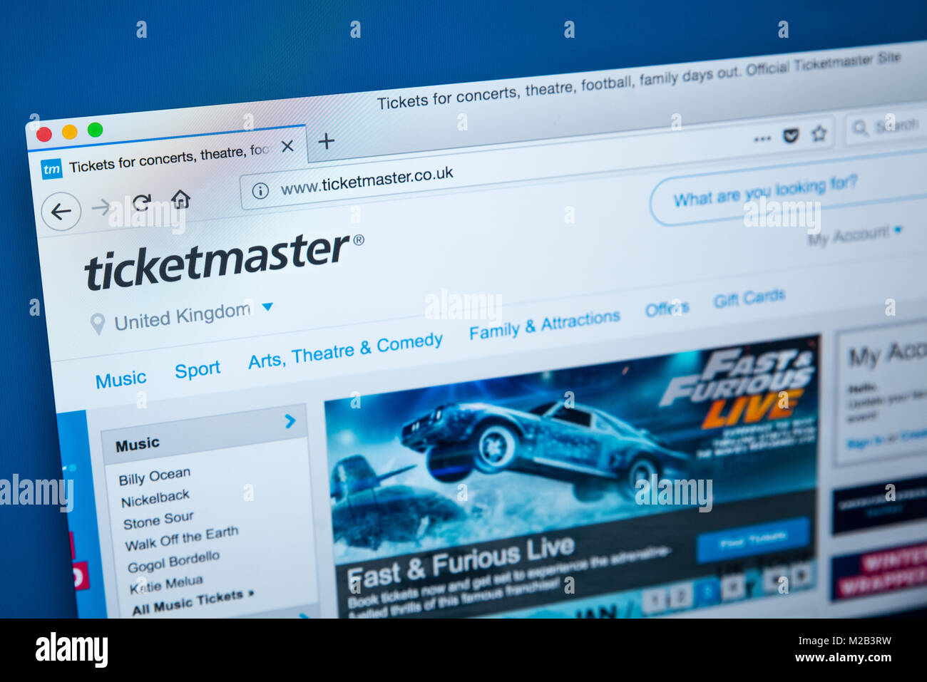 Ticketmaster logo hi-res stock photography and images - Alamy