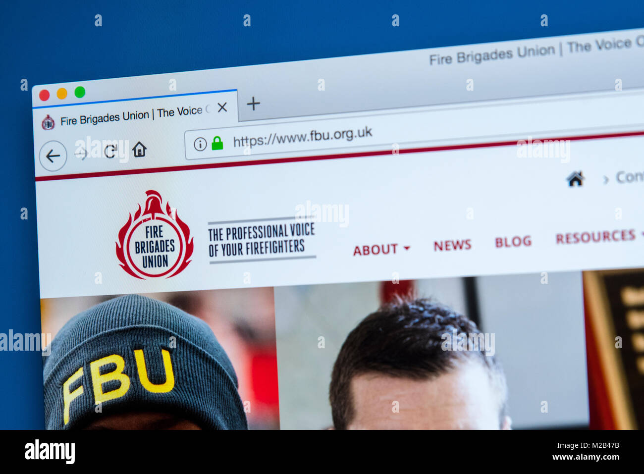 Fire brigades union logo hi-res stock photography and images - Alamy