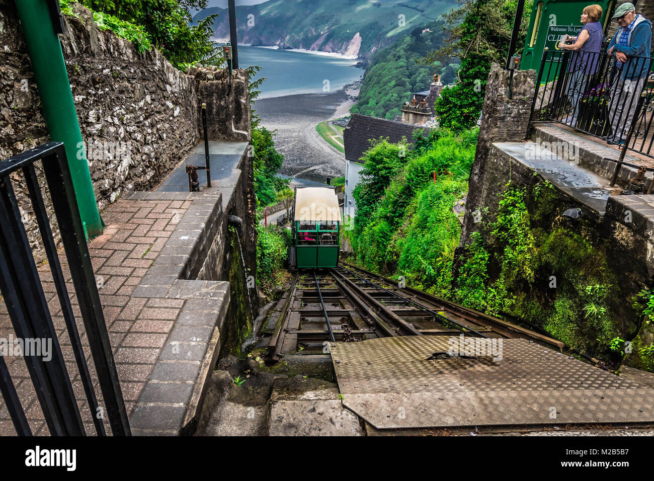 The Lynton Cliff Railway Stock Photo - Alamy
