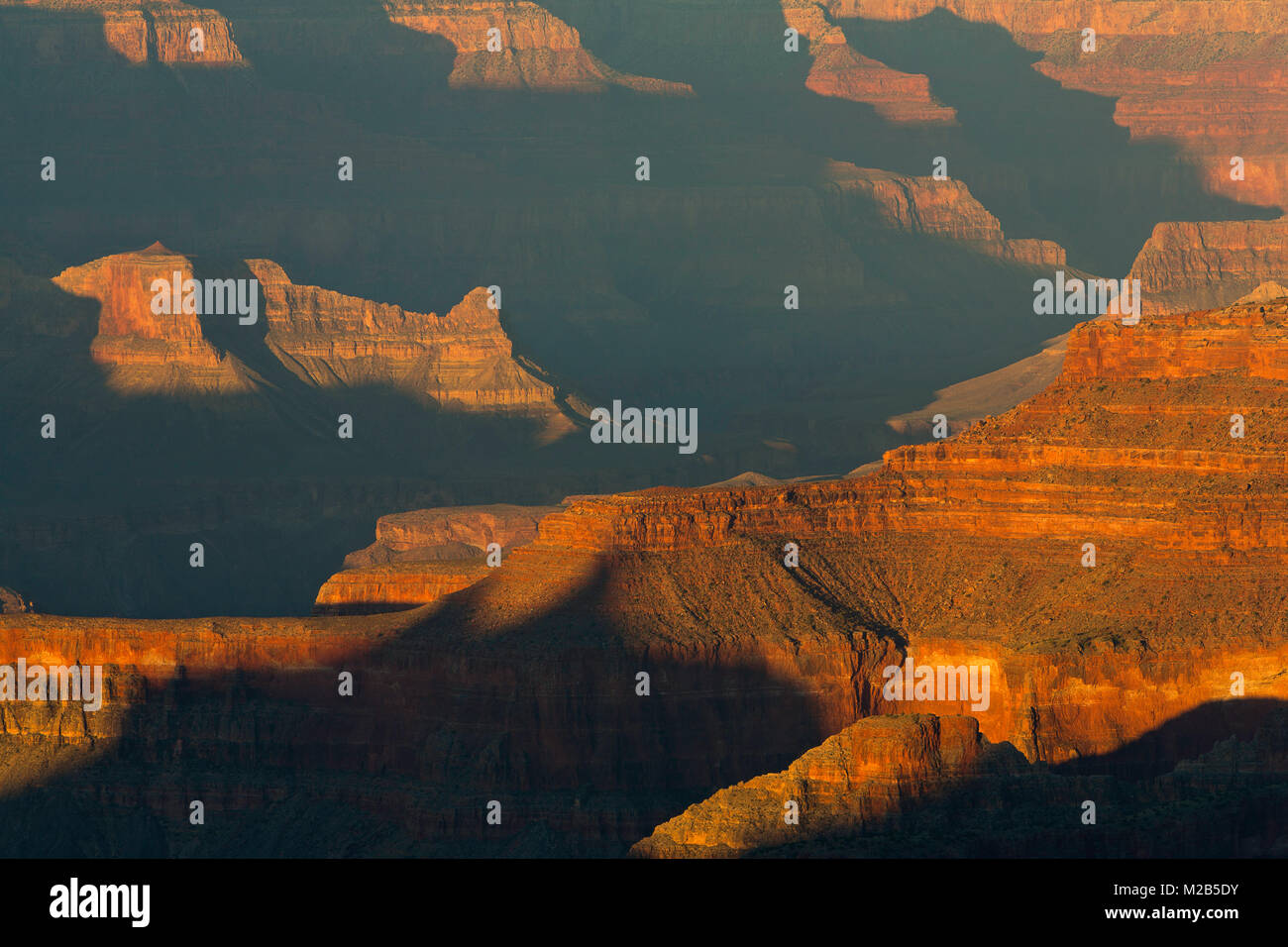 Sunrise along the north rim of the Grand Canyon in Grand Canyon ...