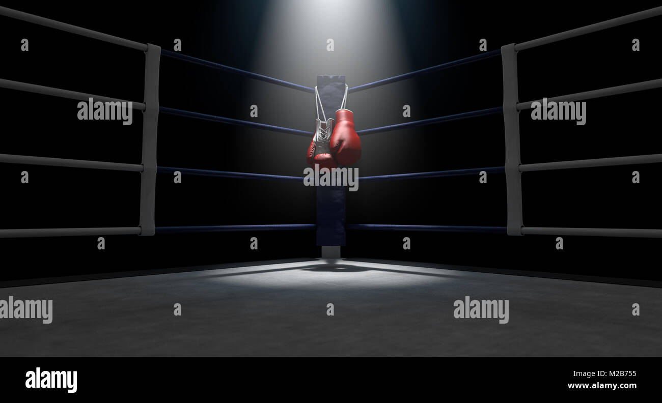 Boxing ring corner hi-res stock photography and images - Alamy