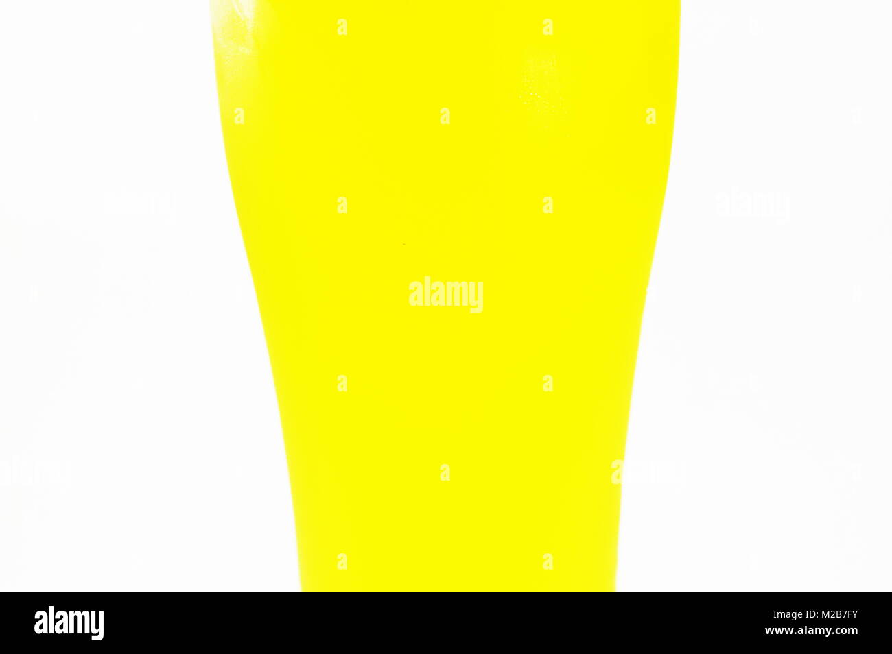 shape and curve of beer glass on white background Stock Photo - Alamy